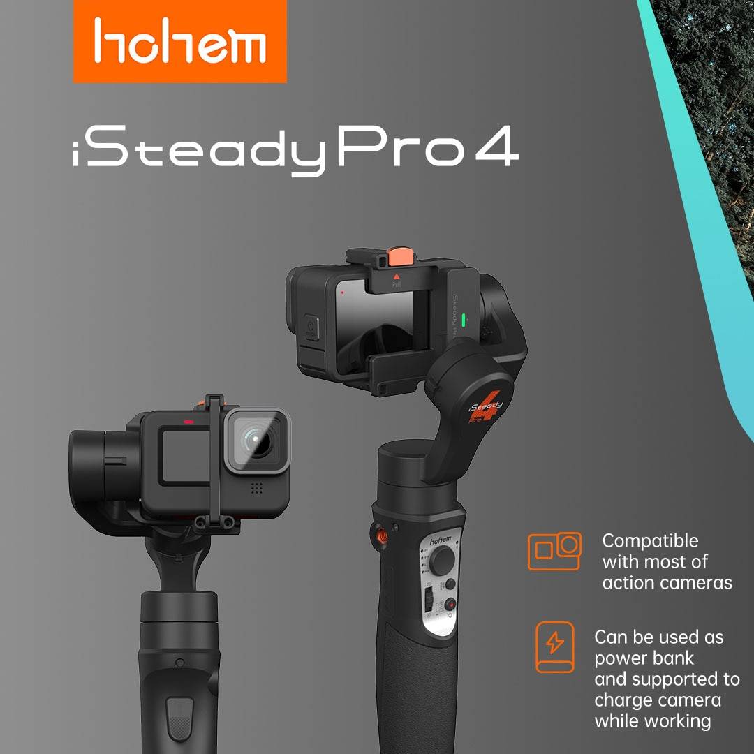 Splash Proof Smart Gimbal Stabilizer for Action Camera – iSteady Pro 4